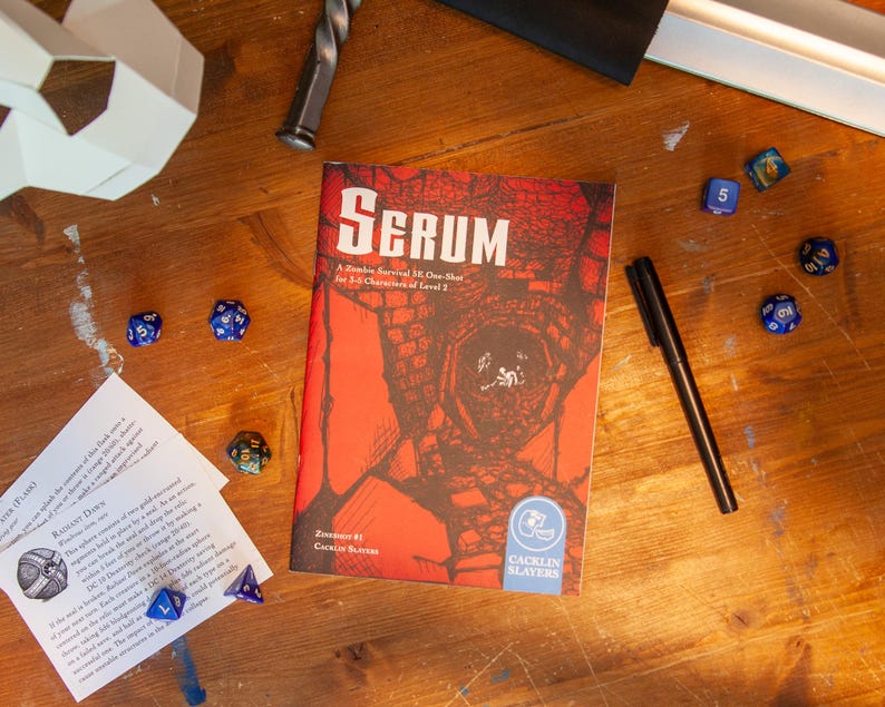 Serum Dnd 5E Zombie One-shot Adventure | RPG Zine - Etsy