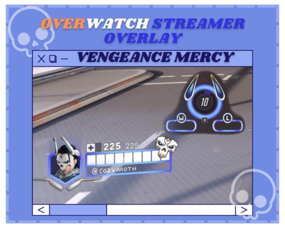 Vengeance Mercy Overwatch 2 Twitch/streamer/youtuber Overlay Profile ...