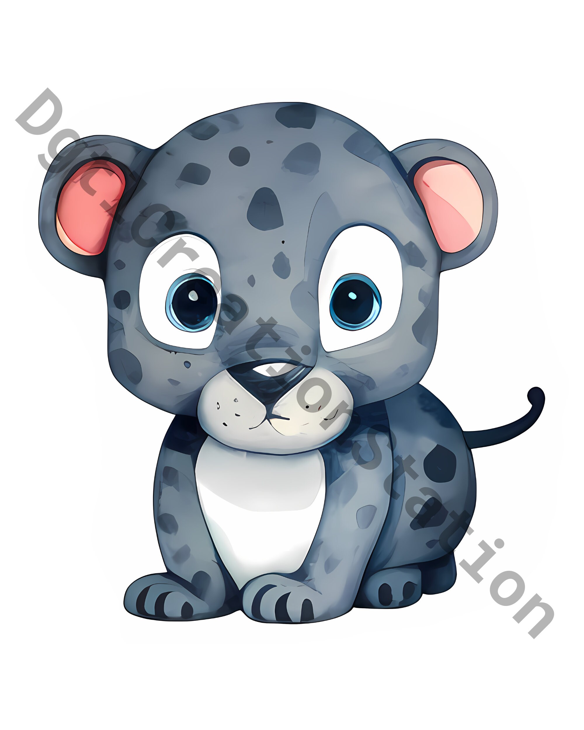 Safari Baby Animal Clipart for Nursery Wall Art Digital - Etsy