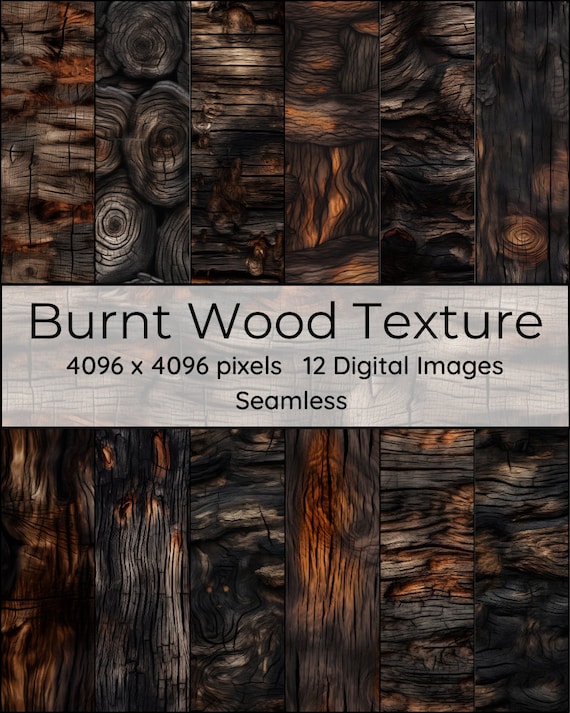 Burnt Wood Texture Seamless