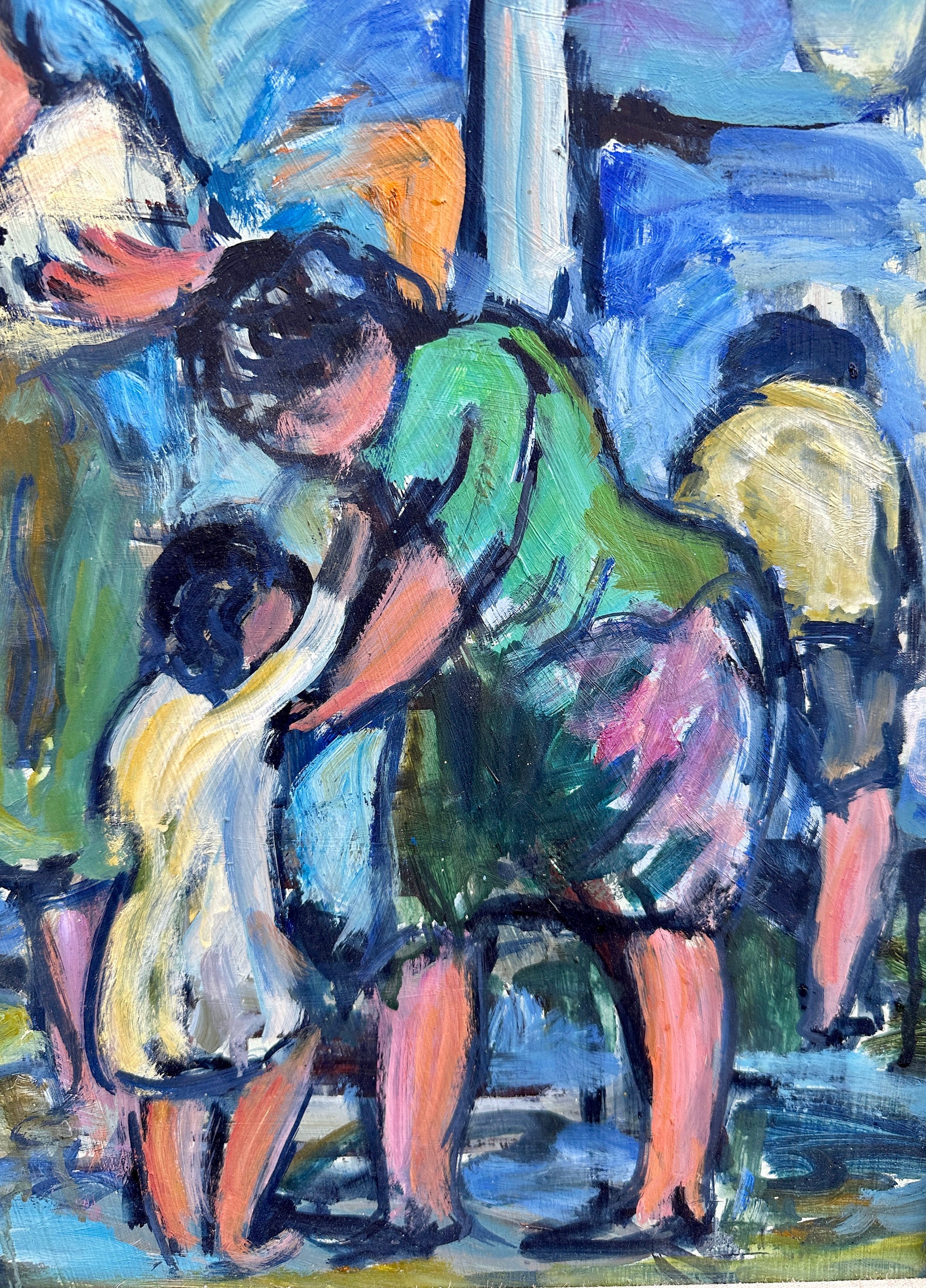 Kenneth Baker (1921-1996) Mid Century Original Framed Painting / Oil on ...