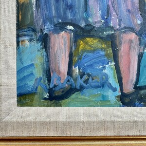 Kenneth Baker (1921-1996) Mid Century Original Framed Painting / Oil on ...