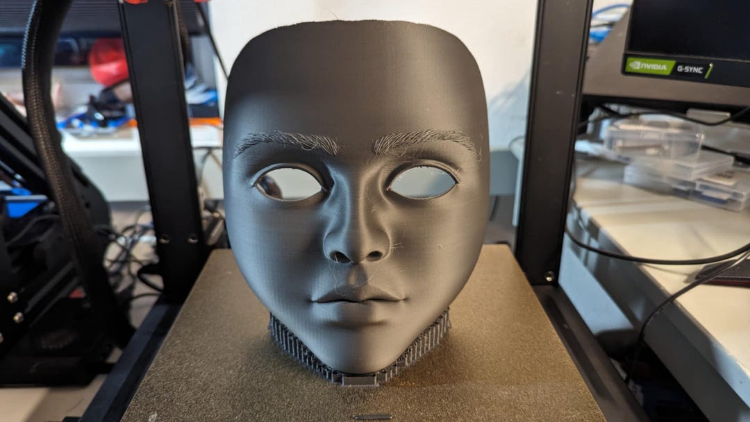 M3gan Halloween Cosplay Mask - 3D Print Only - Etsy