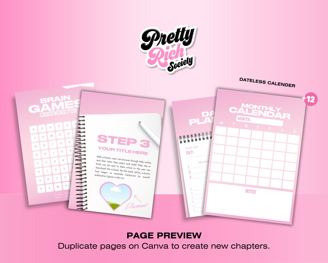 Editable Ebook, Page Side Hustle Book, Template, White Label, Money ...