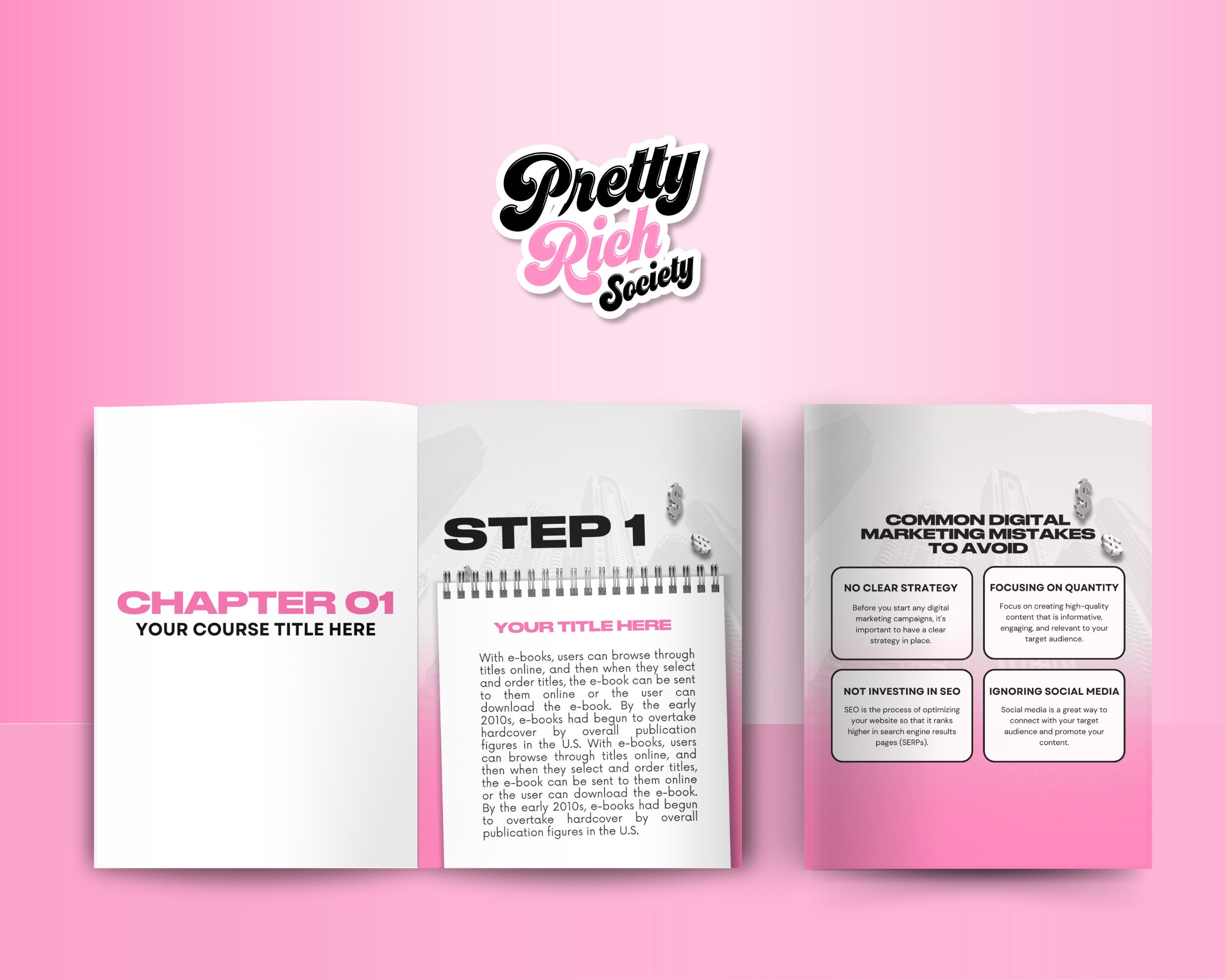 Editable Ebook, Page Side Hustle Book, Template, White Label, Money ...