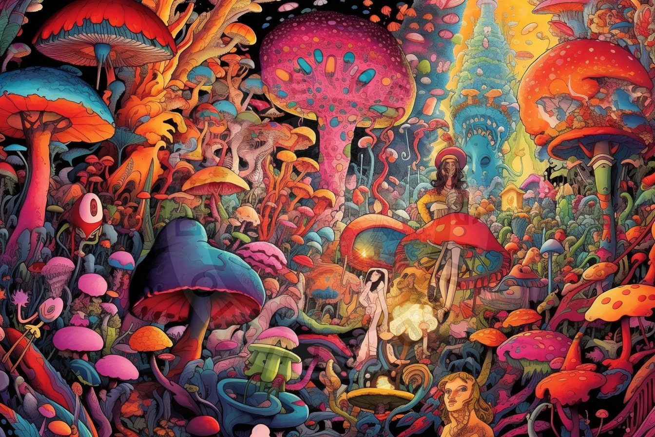 Psychedelic Modern Society Psychedelic PNG - Etsy