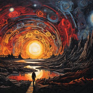 Psychedelic Time and Space | Psychedelic PNG - Etsy