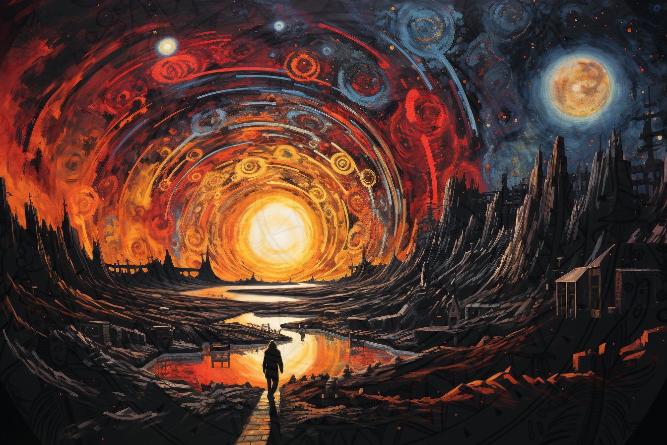 Psychedelic Time and Space | Psychedelic PNG - Etsy