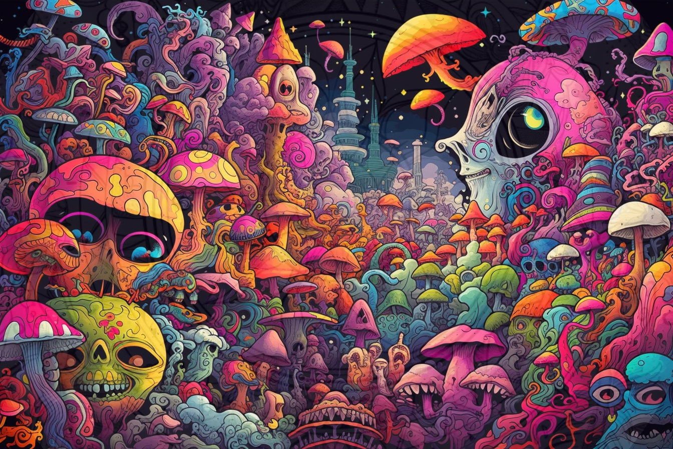 Psychedelic Modern Society Psychedelic PNG - Etsy