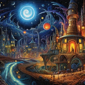 Psychedelic Time and Space | Psychedelic PNG - Etsy