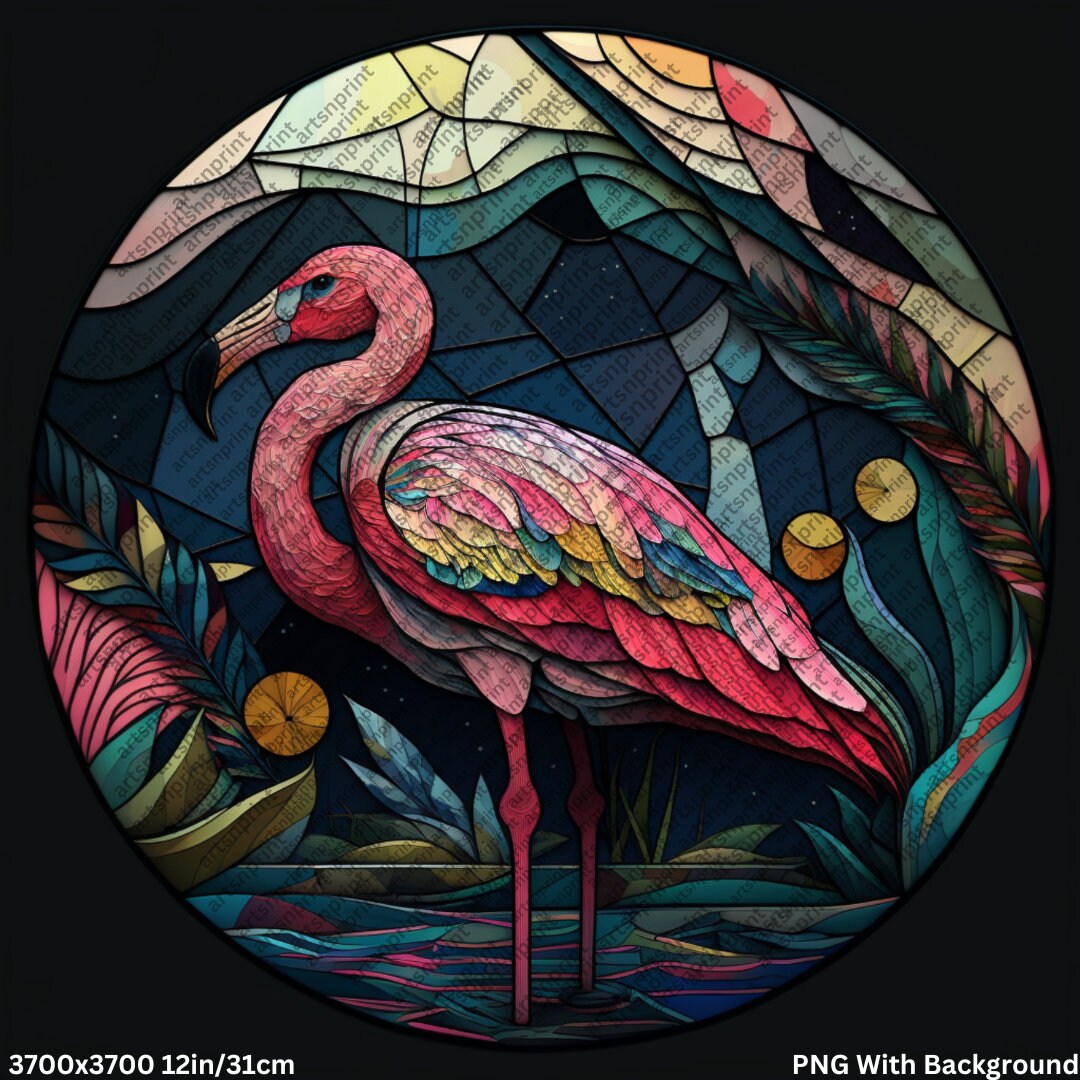 Flamingo Wind Spinner, Flamingo Png, Sublimation Design, Wind Spinner ...