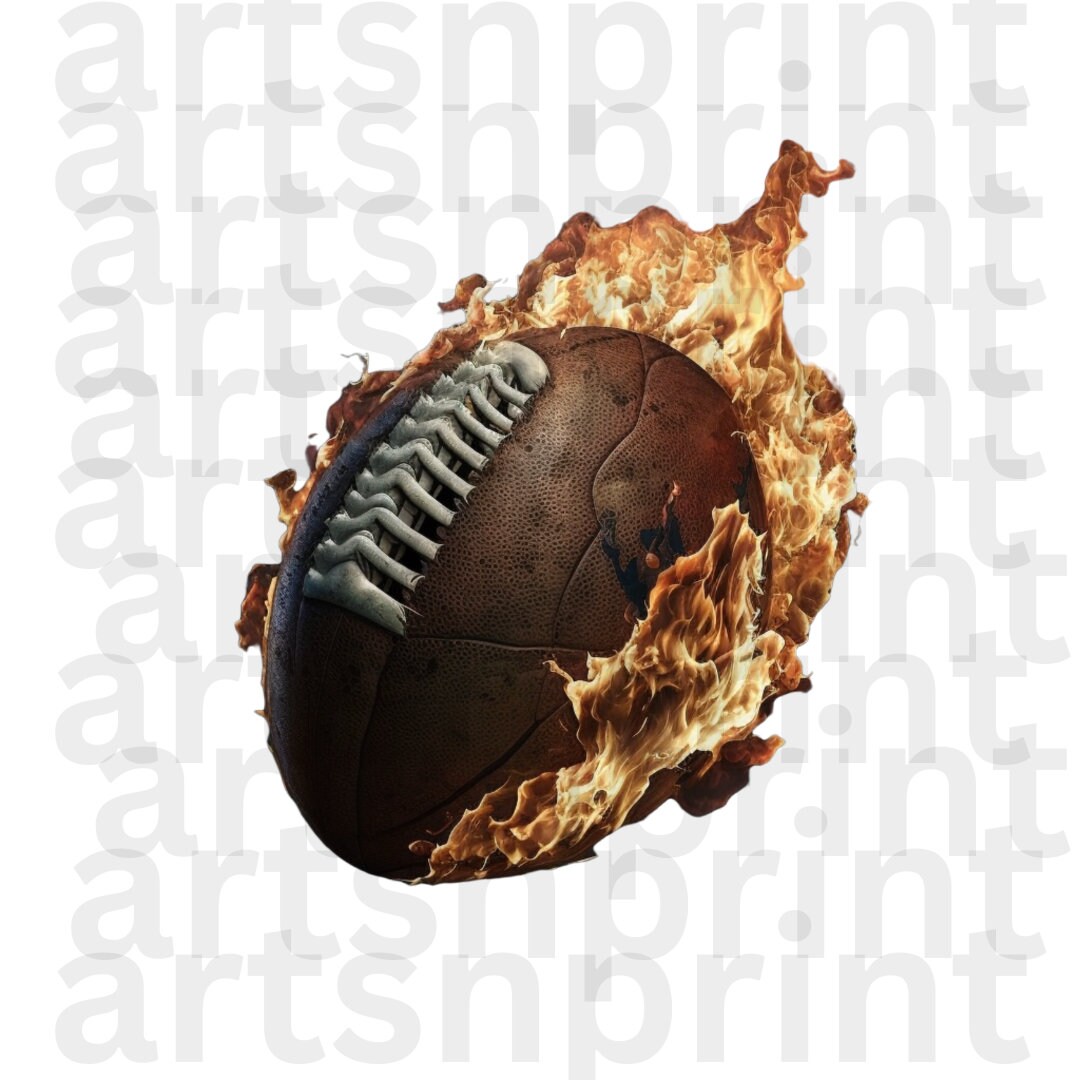 Football Fireball PNG: Flames Sublimation Design (digital Download) - Etsy
