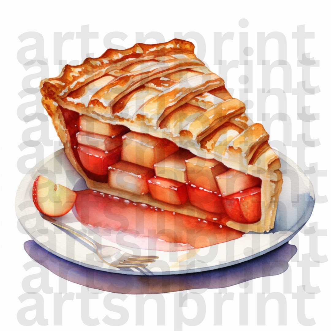 Pie Clipart PNG 5 Pack 300 Dpi Realistic Holiday Dessert Images Clip ...