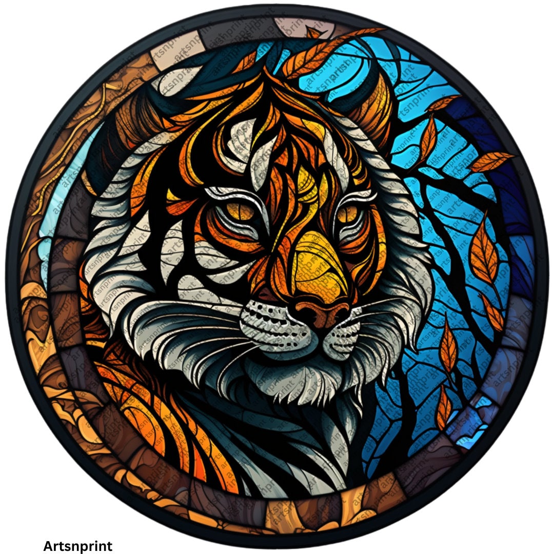 Tiger Png, 300dpi, Sublimation Design Template, Tiger Wind Spinner ...