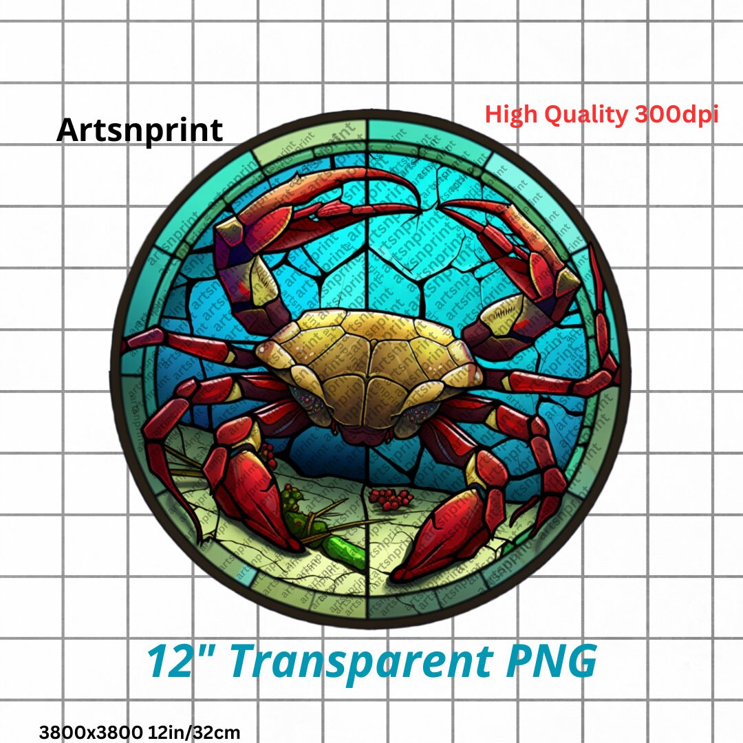 Crab Png, Crab Wind Spinner, Crab Sublimation Design Template, Crab ...