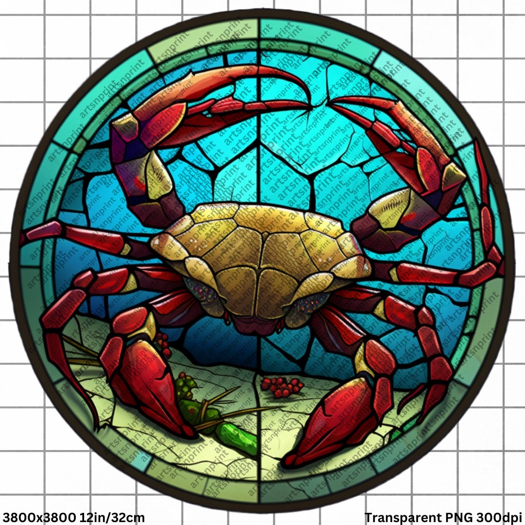 Crab Png, Crab Wind Spinner, Crab Sublimation Design Template, Crab ...