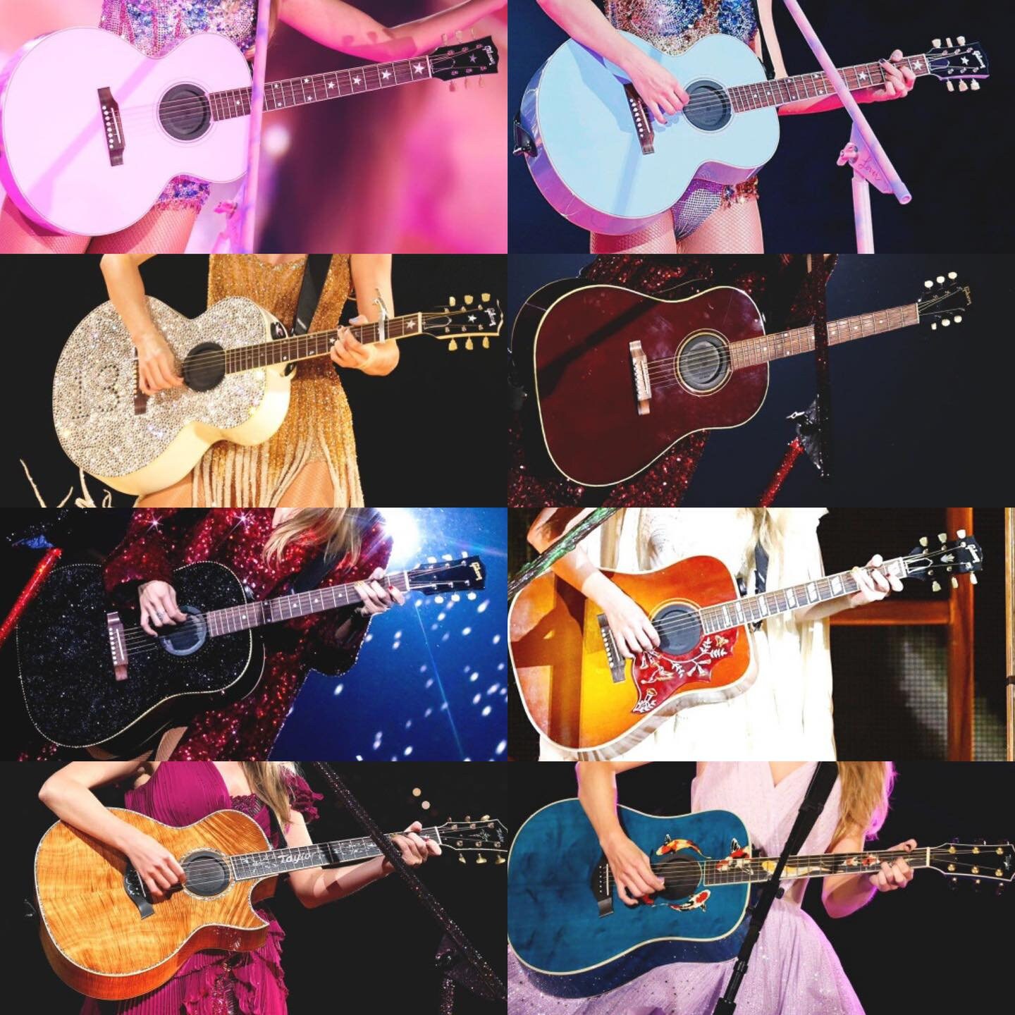Taylor Swift Guitars Eras Tour Shadow Box Gift for Swifties Birthday ...