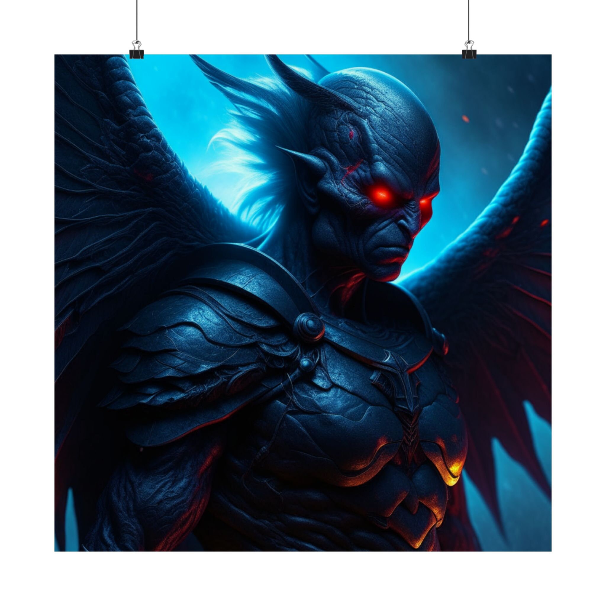 Mothman Poster, Scary Mothman, Mothman Art, Matte Vertical Posters ...