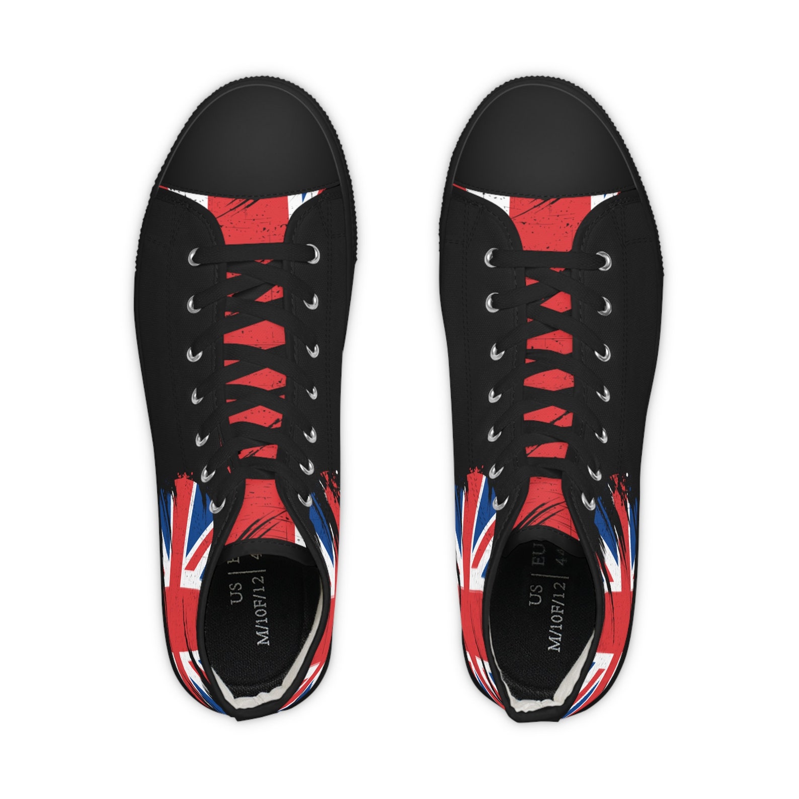 Punk Rock Shoes, Punk Sneakers, British Flag Shoes, Anarchy Shoes, Men ...
