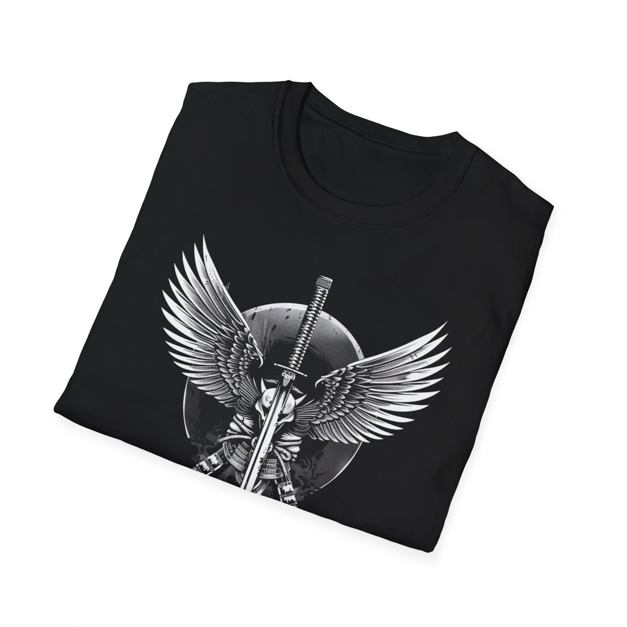 Samurai T-shirt, Katana With Shirt, Sword With Wings T-shirt,ronin ...