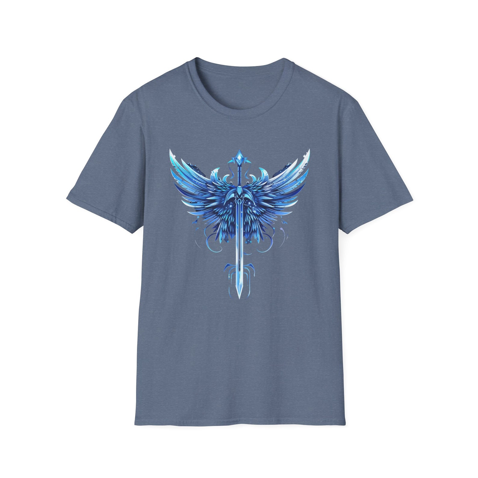 Sword With Wings T-shirt, Angel Wings T-shirt, Warrior Shirt, Sword T ...