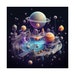 16 Bit Planets, Pixel Planets Poster, Planetary Art, Wall Art, Matte ...