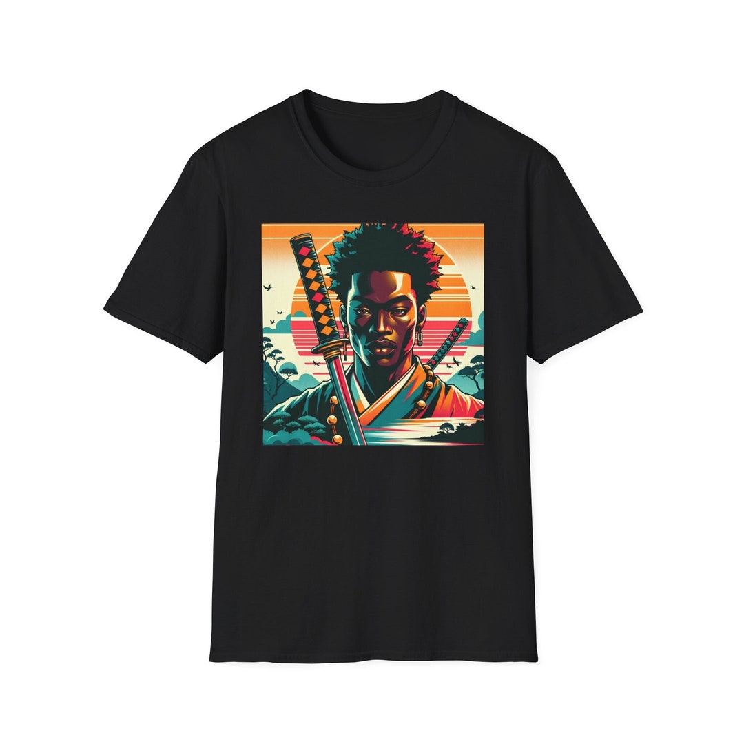Black Samurai T-shirt, Afro-samurai, Ronin T-shirt, Yasuki T-shirt ...