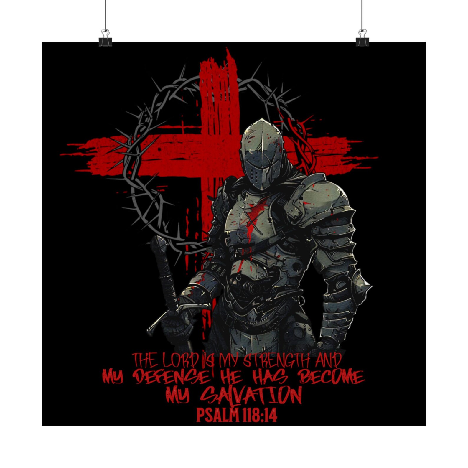 Knights Templar Poster, Christian Poster, Knight Poster, Matte Vertical ...