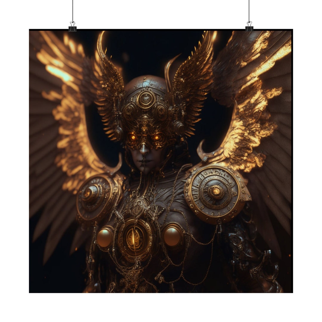 Steampunk Angel Poster, Angel Poster, Steampunk Style, Christian Poster ...