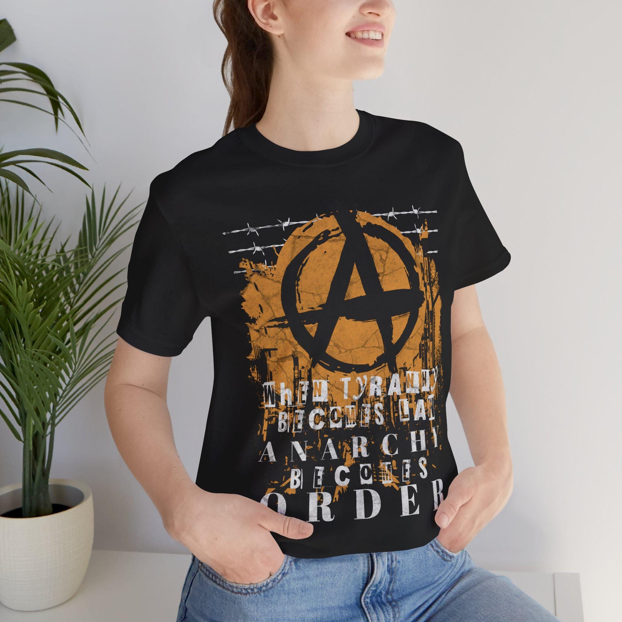 Anarchy is Order T-shirt Punk Rock Tee, Anarchist Protest Shirt ...