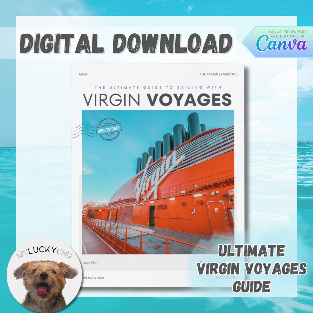 Virgin Voyages Ultimate Cruise Guide | Travel Organizer, Cruise Planner Handbook, Scarlet ...