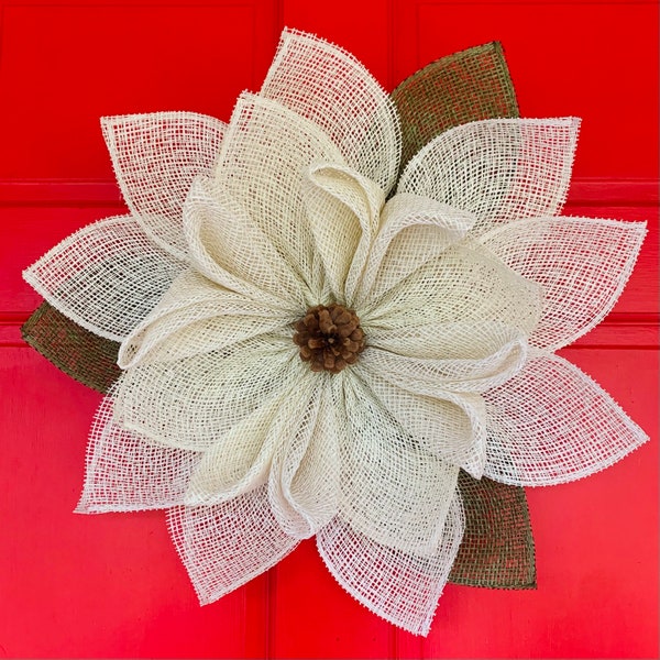 Poly Burlap Wreath Flower Centers - Etsy