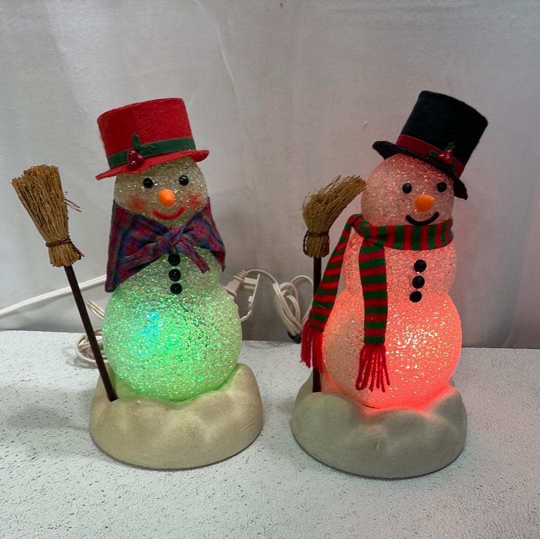 TESTED VINTAGE Avon Snowman Couple: Chilly Sam & Chilly Samantha - Etsy