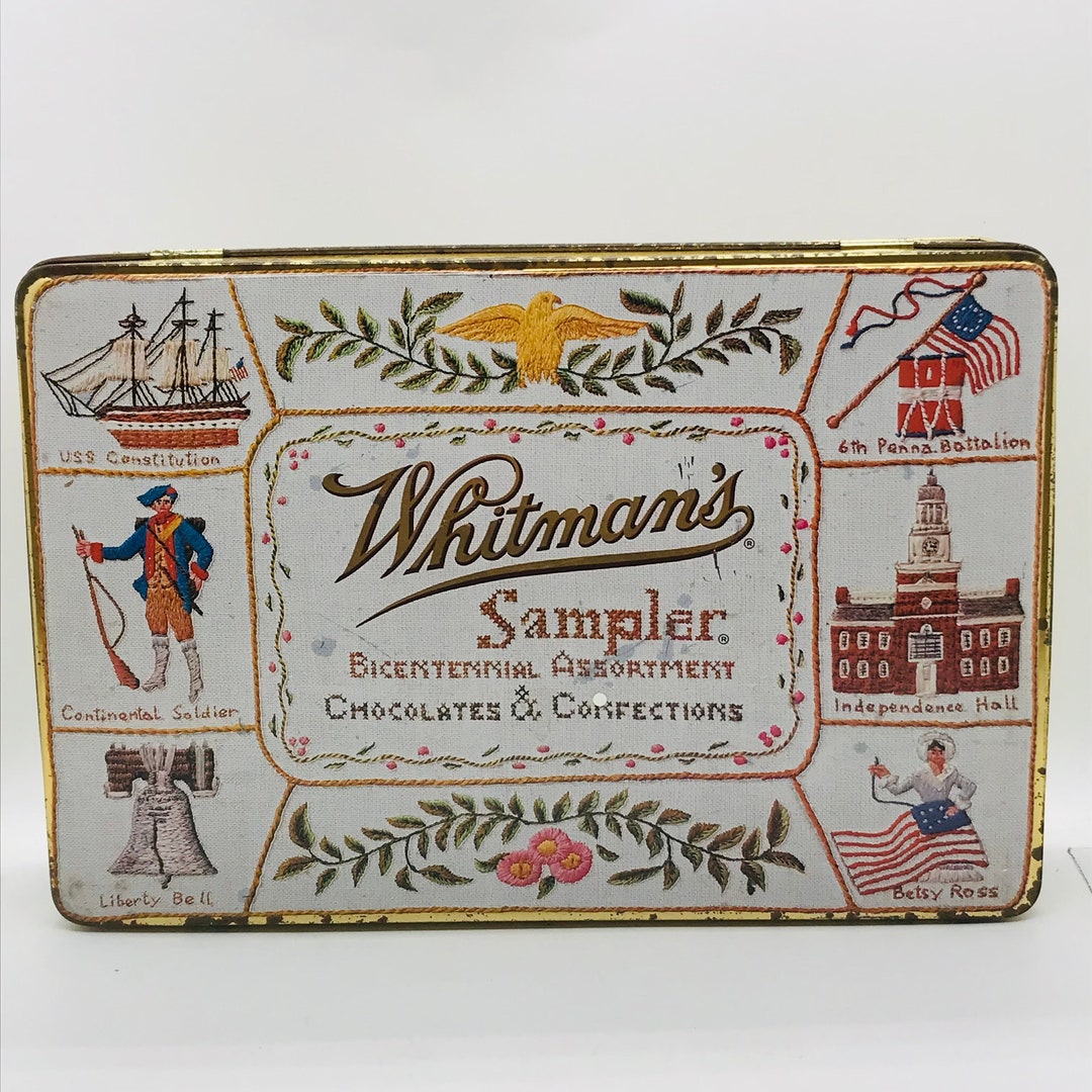 Vintage Whitmans Bicentennial Chocolates Tin Rusting - Etsy