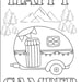 Happy Camper Coloring Pages & Activities for Kids - Etsy
