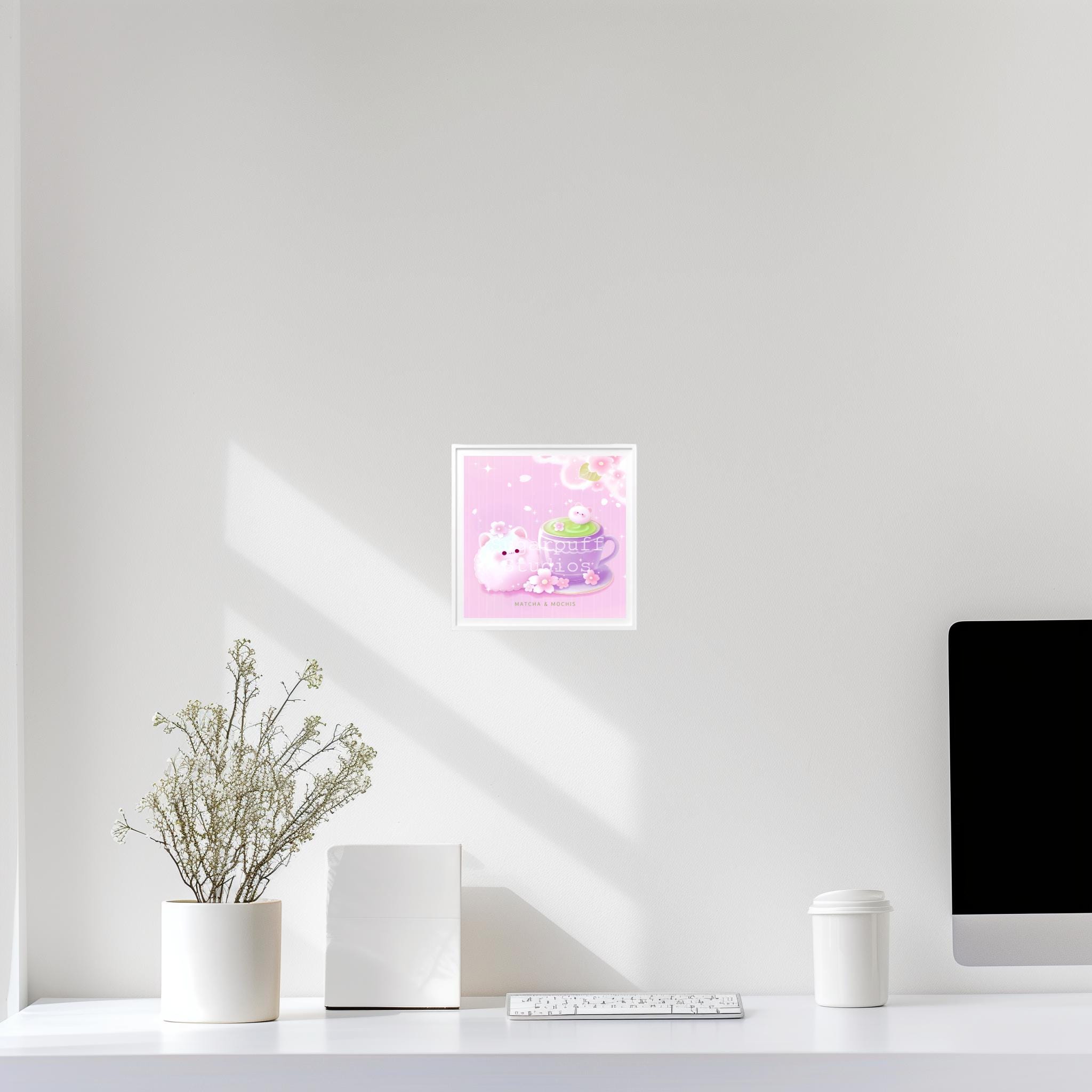 Printable Matcha & Mochis Art Print - Kawaii Illustration - Cute Wall ...