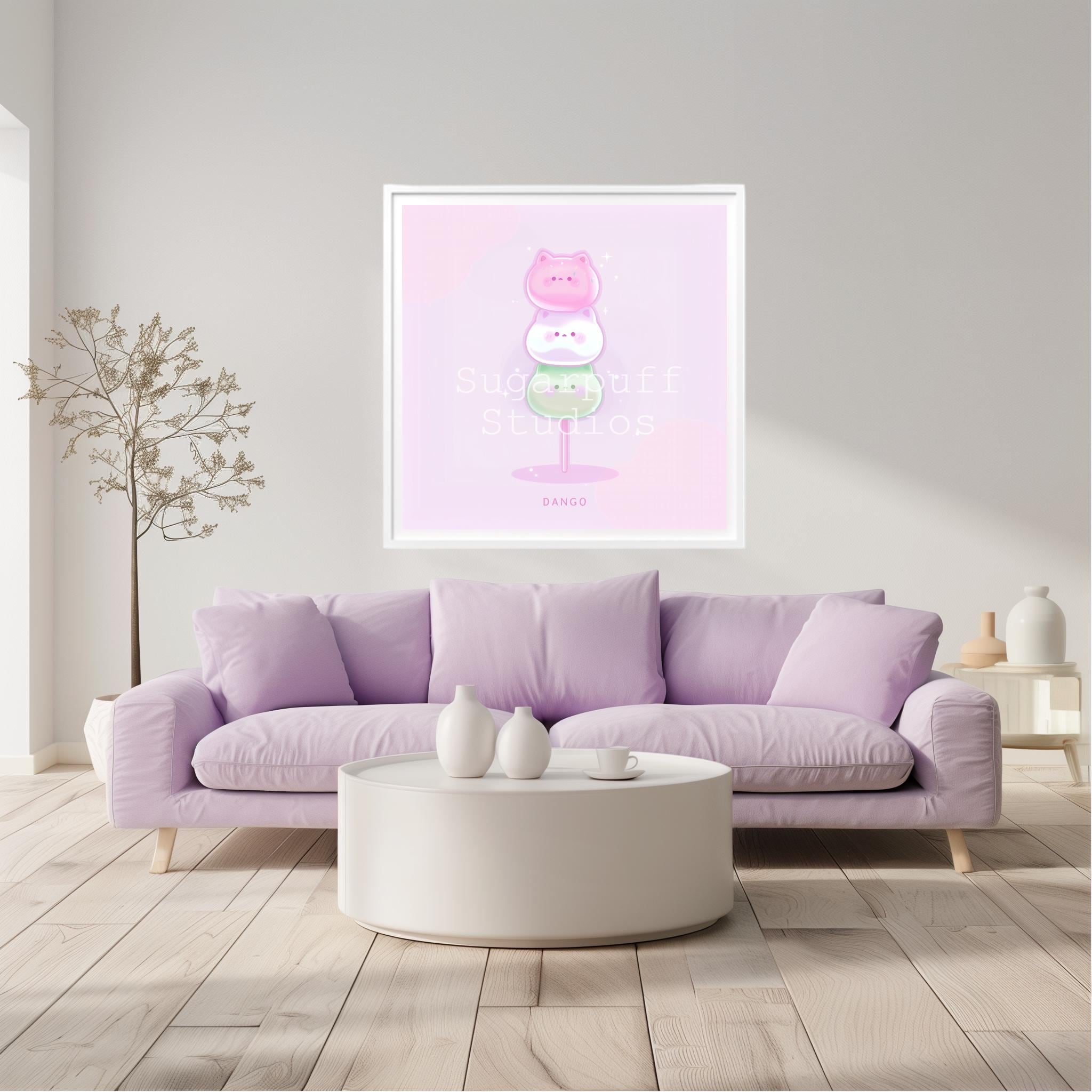 Printable Kawaii Dango Art Print - Adorable Dango Art - Cute Wall Art ...