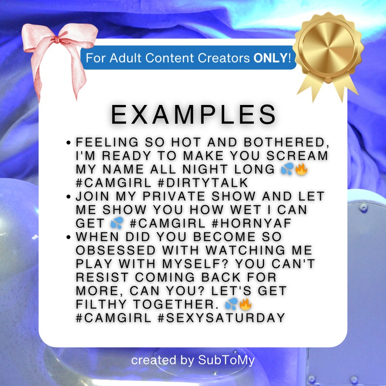 5-in-1 Cam Model Bundle: Captions, Engagement Questions, Morning and Evening Messages, Mass ...