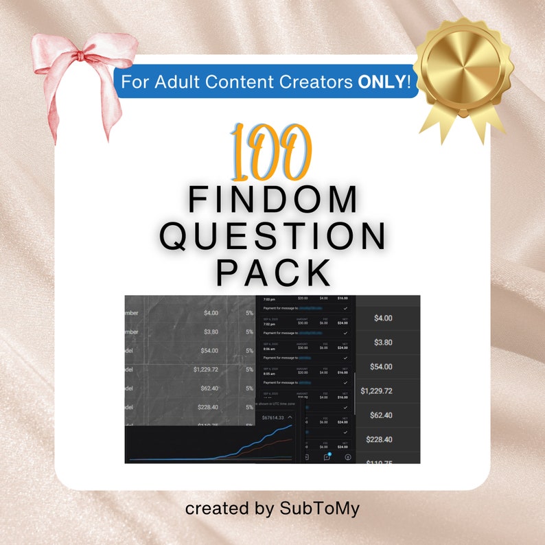 Findom 100-question Pack for Onlyfans, Loyalfans, Fansly, Reddit, Twitter, Etc. - Etsy