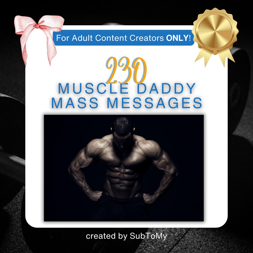 230 Muscle Male Message Pack for Onlyfans, Reddit, Loyalfans, Social ...