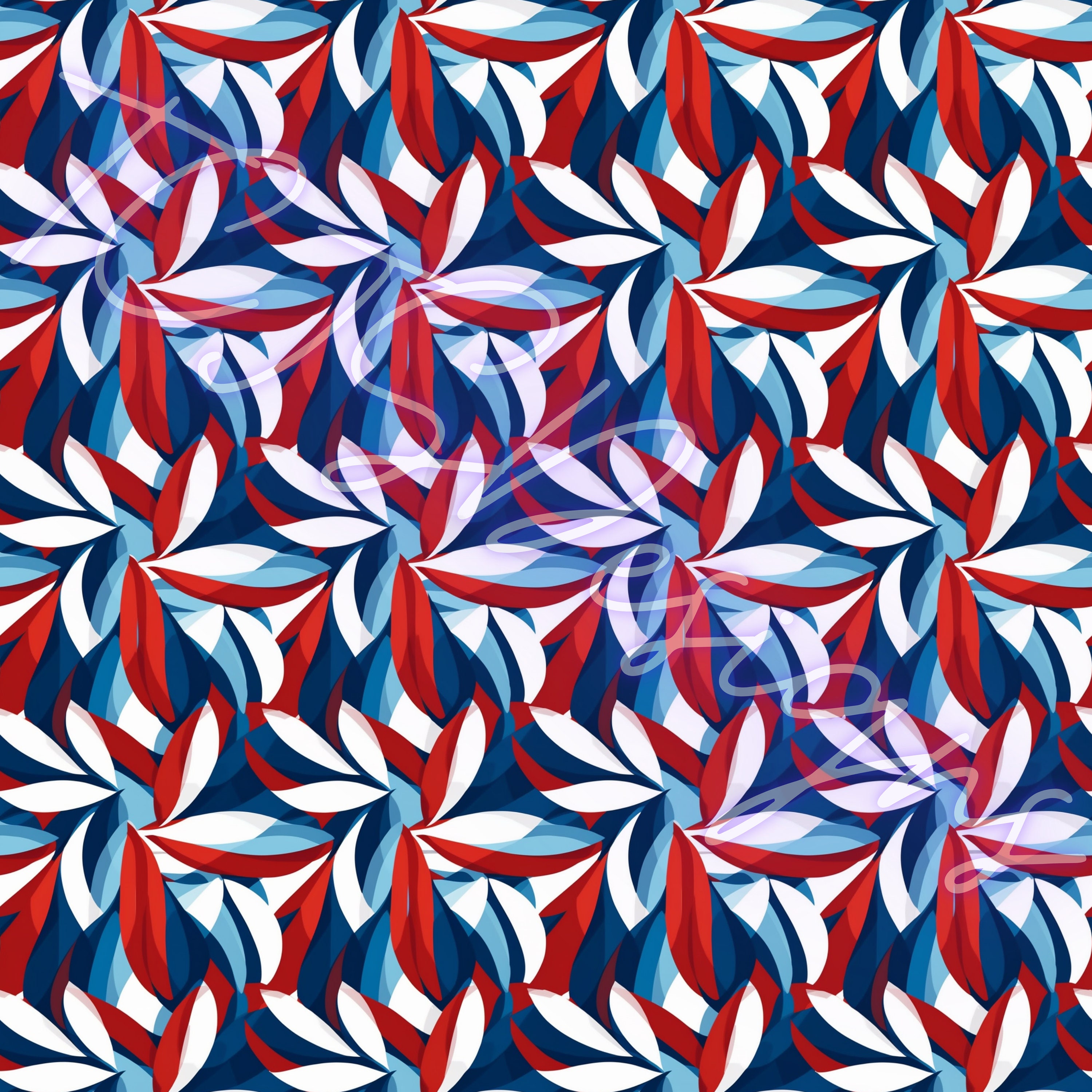 Seamless Patterns, Digital Paper, 4th of July, Red White and Blue ...