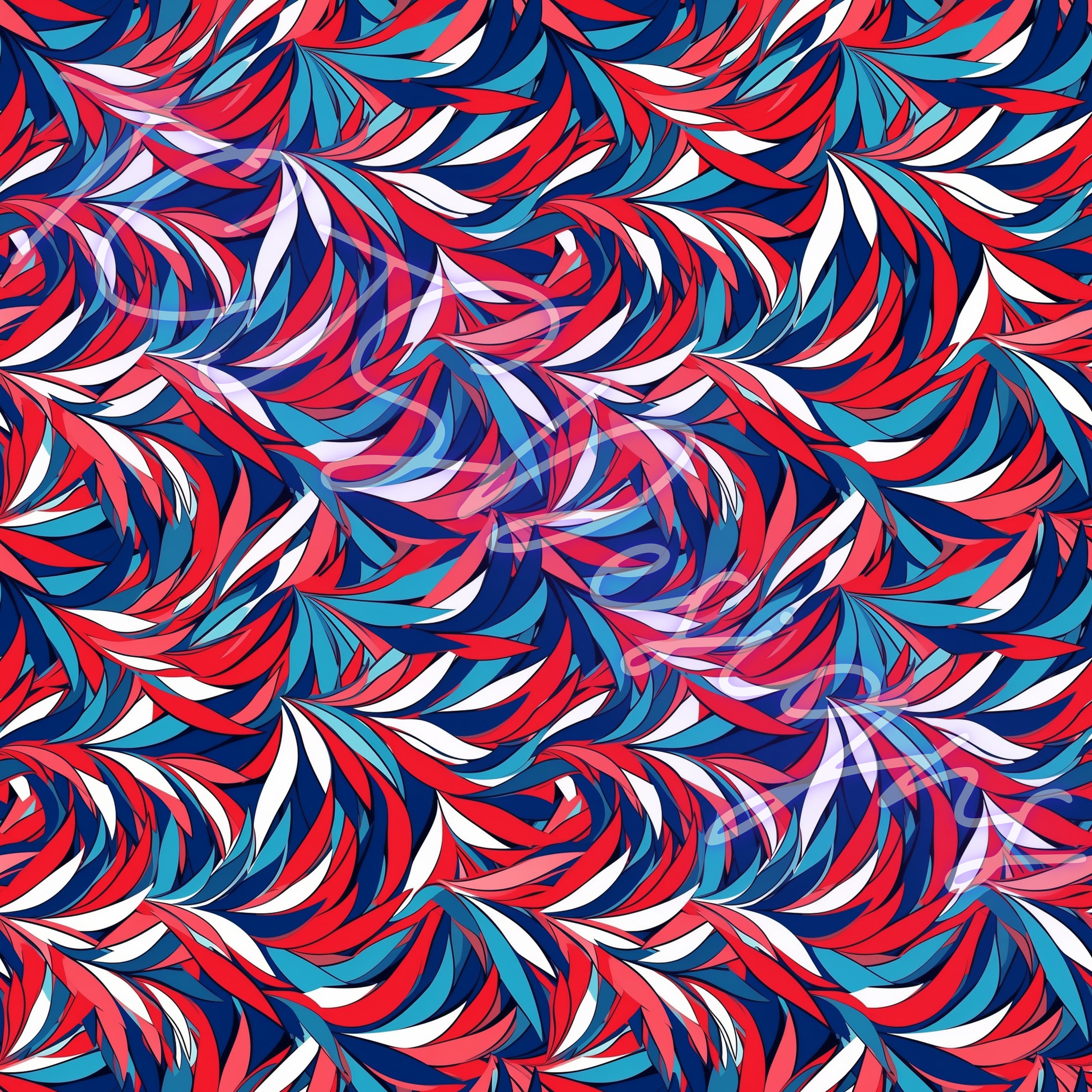 Seamless Patterns, Digital Paper, 4th of July, Red White and Blue ...