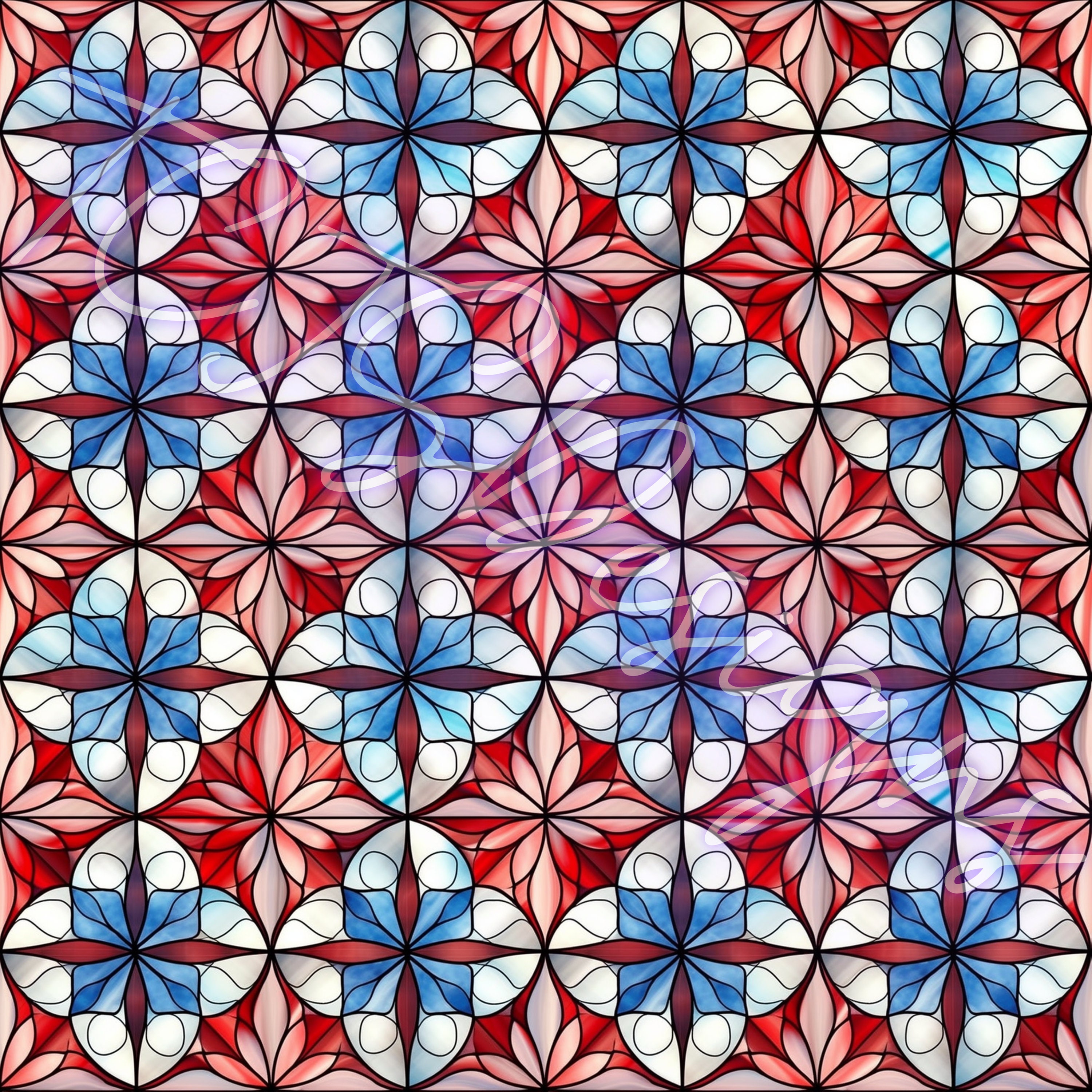 Seamless Patterns, Digital Paper, 4th of July, Red White and Blue ...