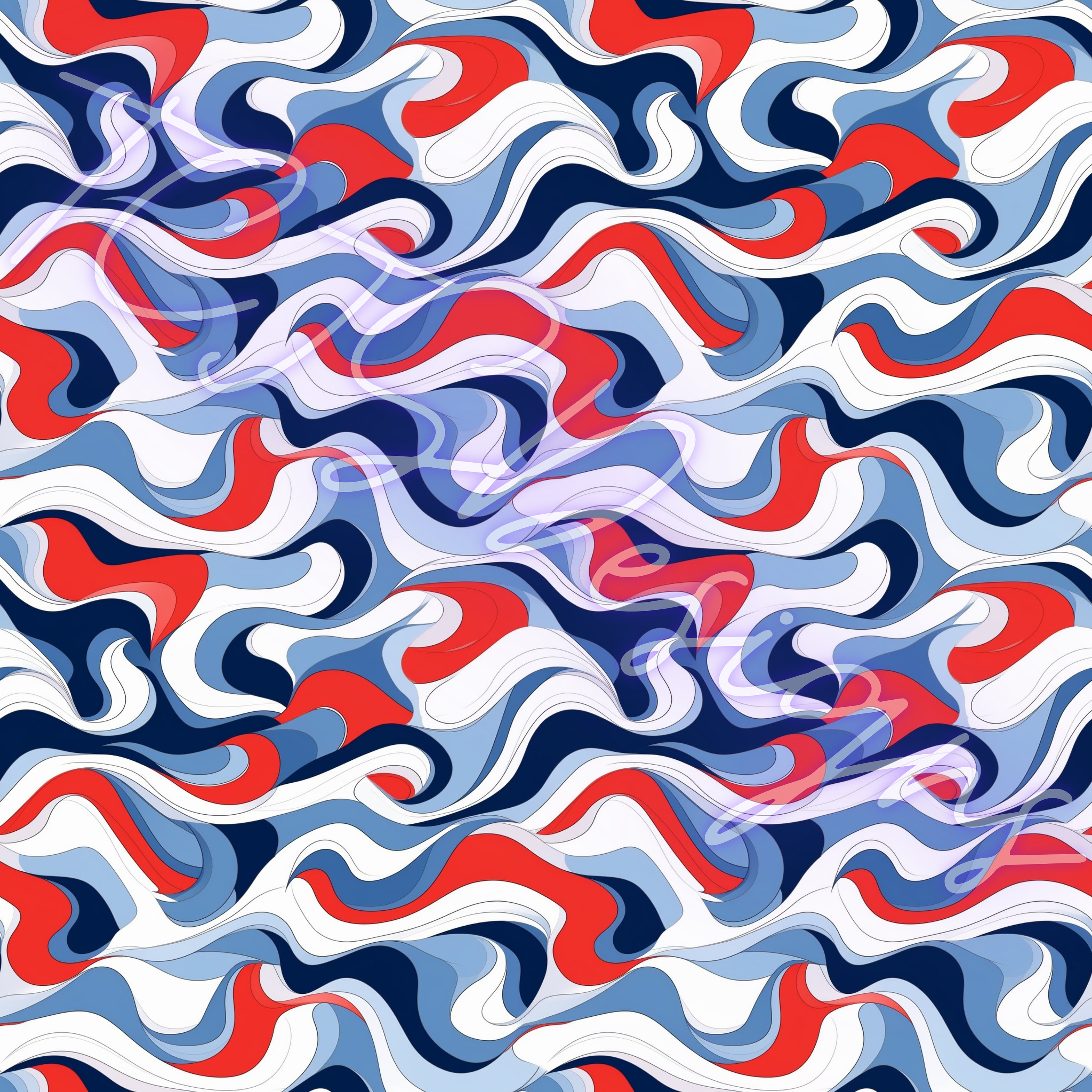 Seamless Patterns, Digital Paper, 4th of July, Red White and Blue ...