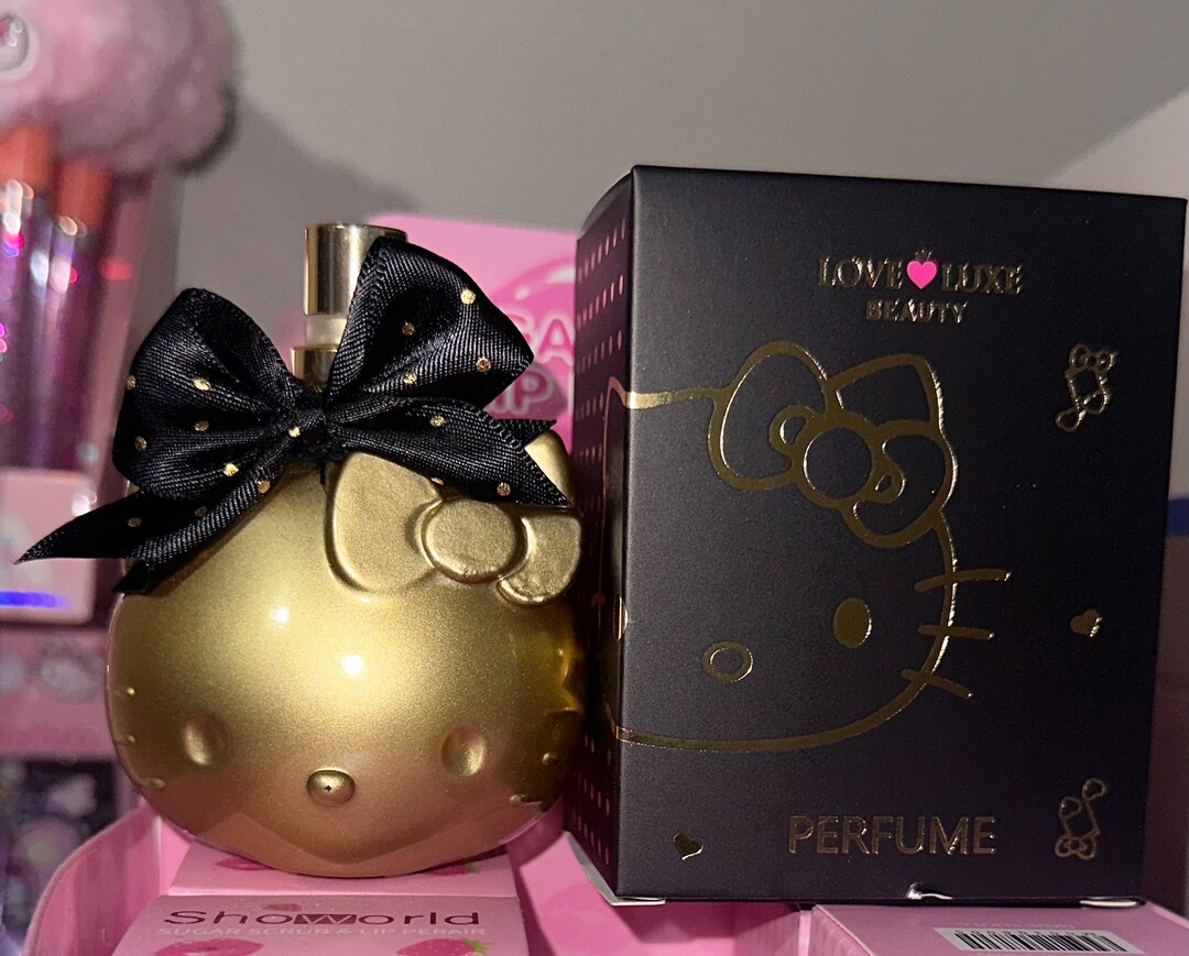 Perfume Hello Kitty Black & Gold Luxe - Etsy