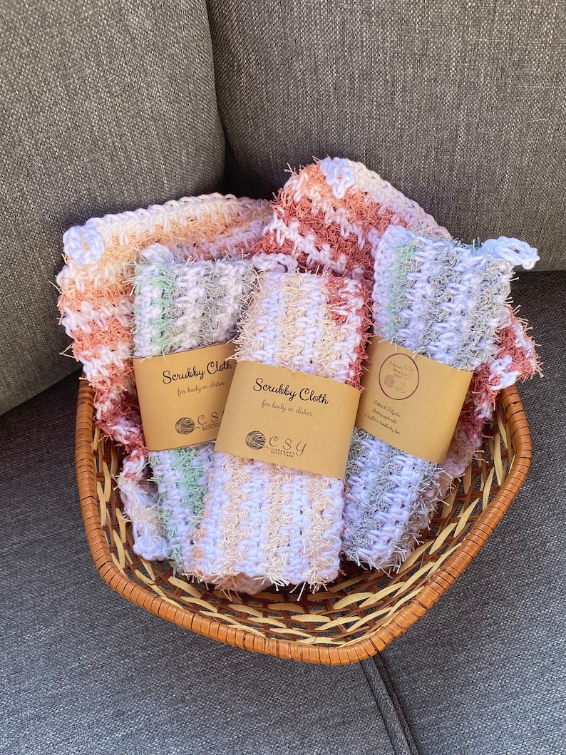 Scrubby Cloth- for Body or Dishes - Etsy