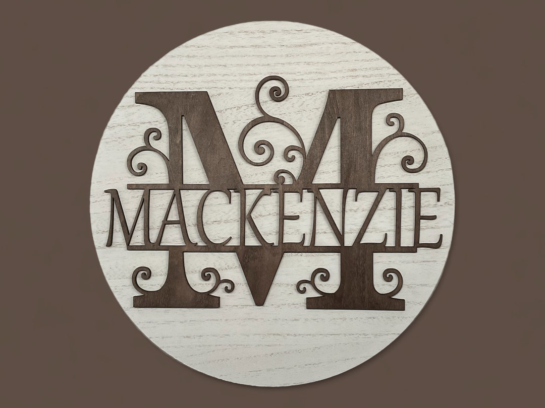 Personalized Monogram Sign - Etsy