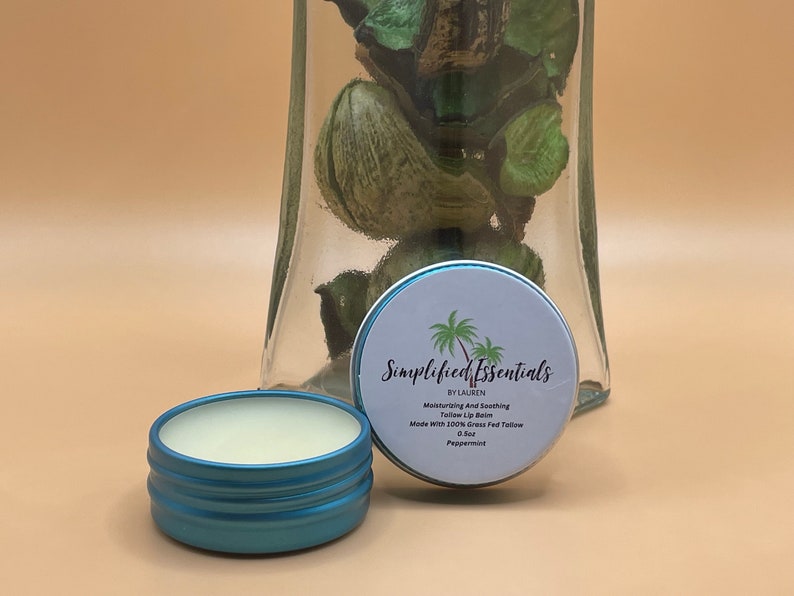 Moisturizing Tallow Lip Balm I Organic Grass-fed Tallow I Non-toxic I ...