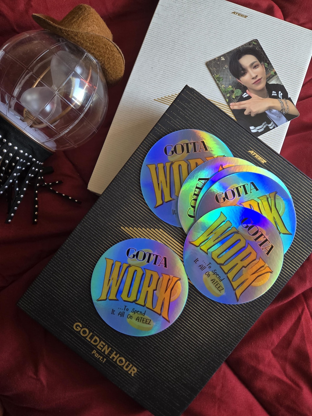 ATEEZ 'work' Holographic K-pop Sticker - ATINY - Etsy