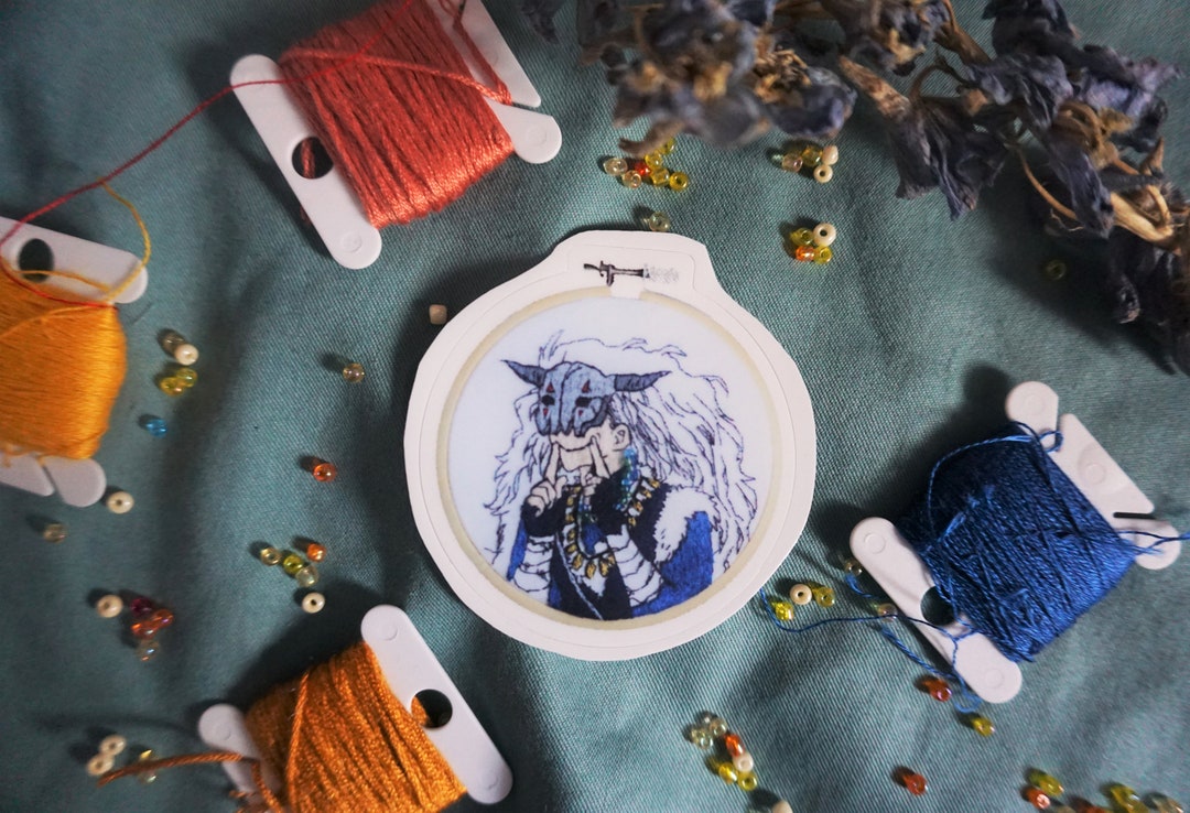Blue Dragon - Sinah - Yona of the Dawn Embroidery Anime Sticker - Etsy